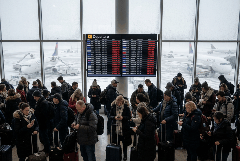 Delta Urges Fliers To Brace For Storm Chaos - Middle America News