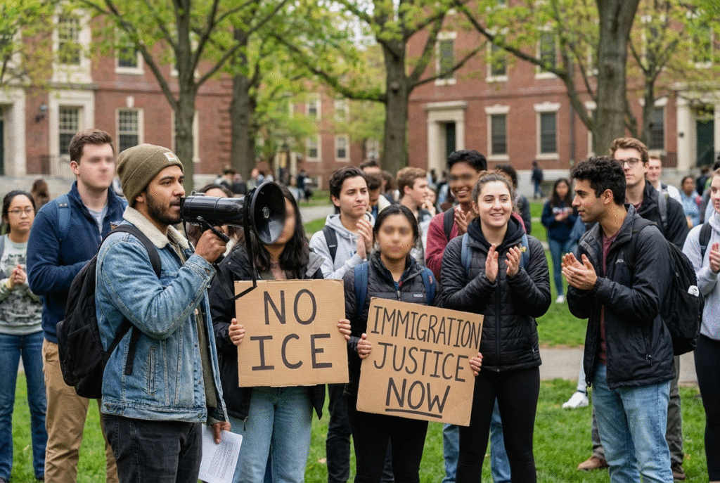 Campus Anti-ICE Rally Fooled By Prank - Middle America News